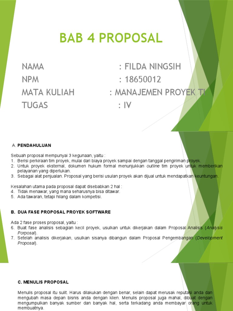 Bab 4 Proposal | PDF