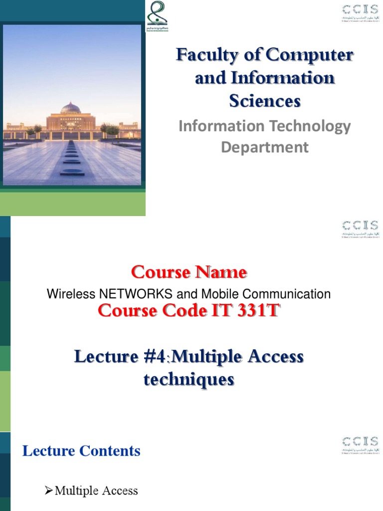 Lec 4-1 Channelization 2021 | PDF | Channel Access Method | Orthogonal Frequency Division ...