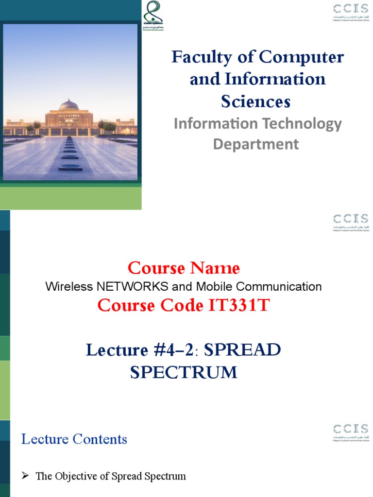 Lec 4-2 Spread Spectrum2 | PDF | Multiplexing | Modulation