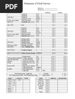 General Draft Survey - Excel Format | PDF | Technology & Engineering