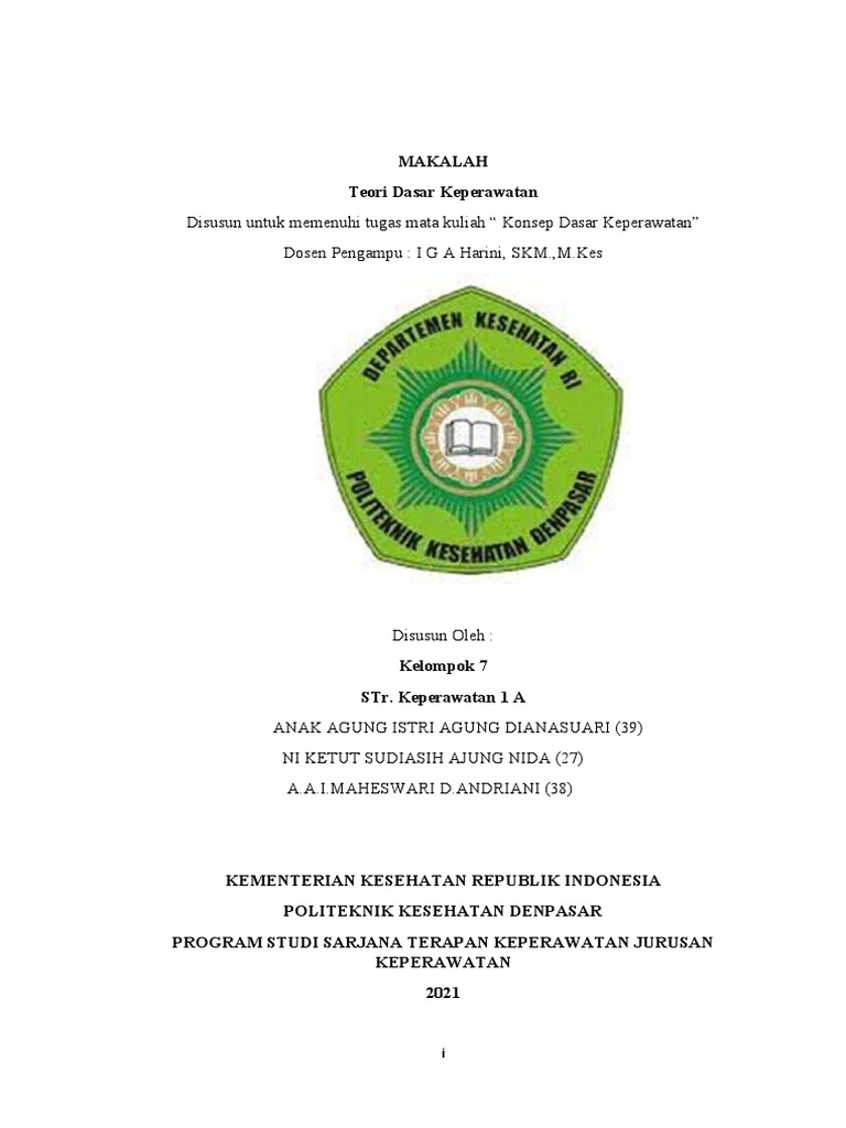 Makalah Konsep Dasar Keperawatan-1. | PDF