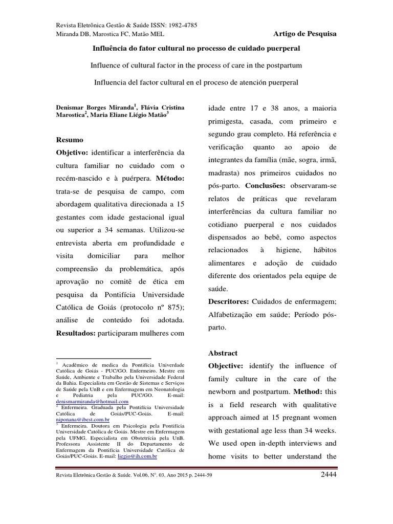 Denismar Borges Miranda, Flávia Cristina Marostica, Maria Eliane Liégio ...