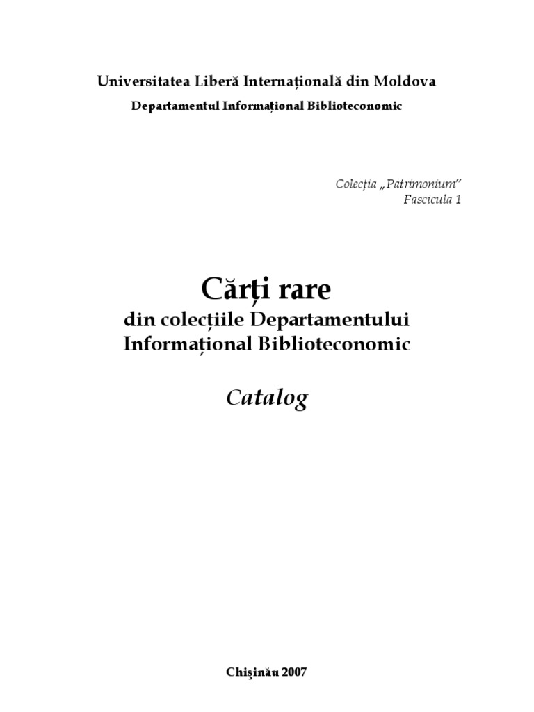Carti Rare | PDF