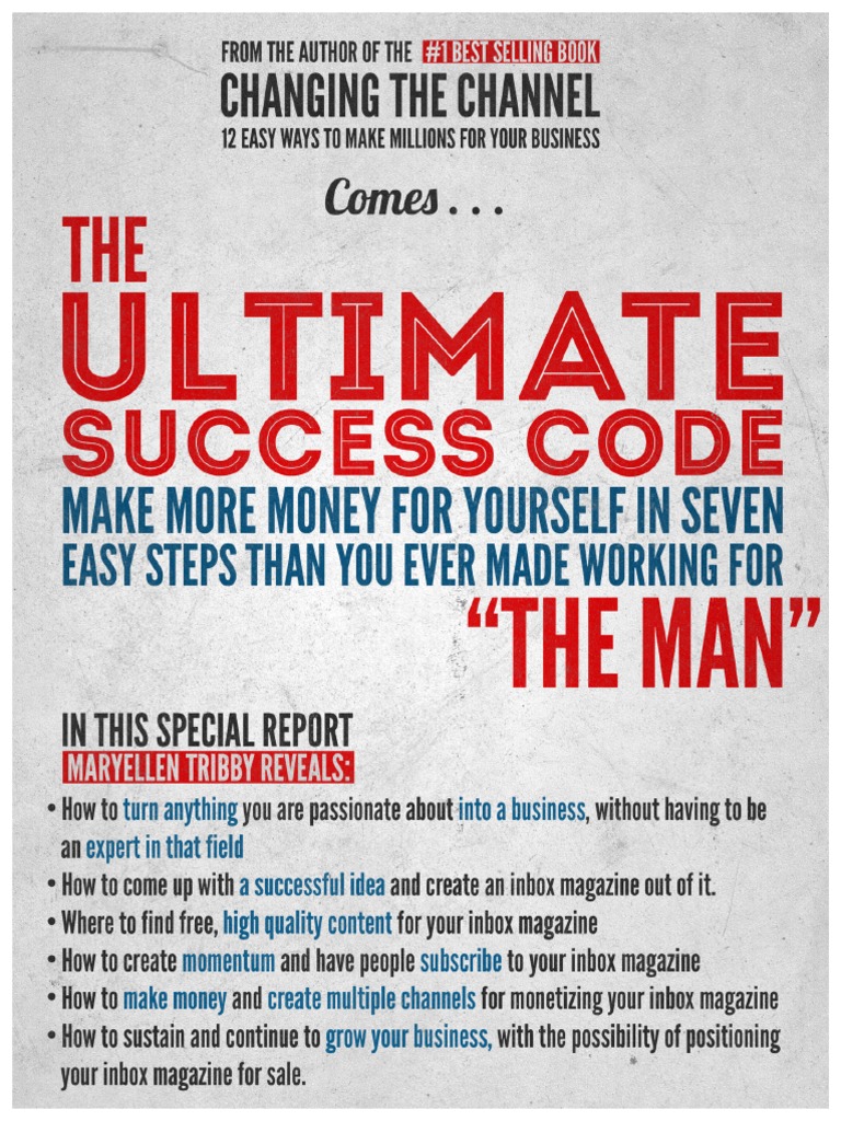 The Ultimate Success Code MaryEllen Tribby | PDF | Business | Social ...