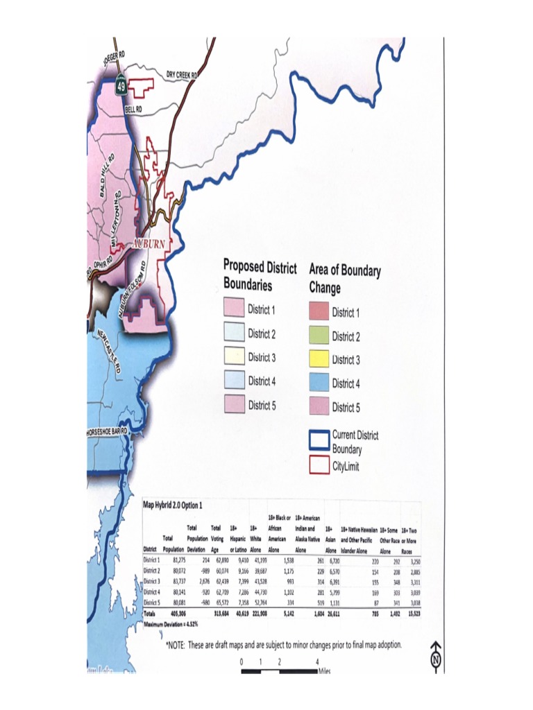 Map Legend: Placer County Redistricting Map | PDF