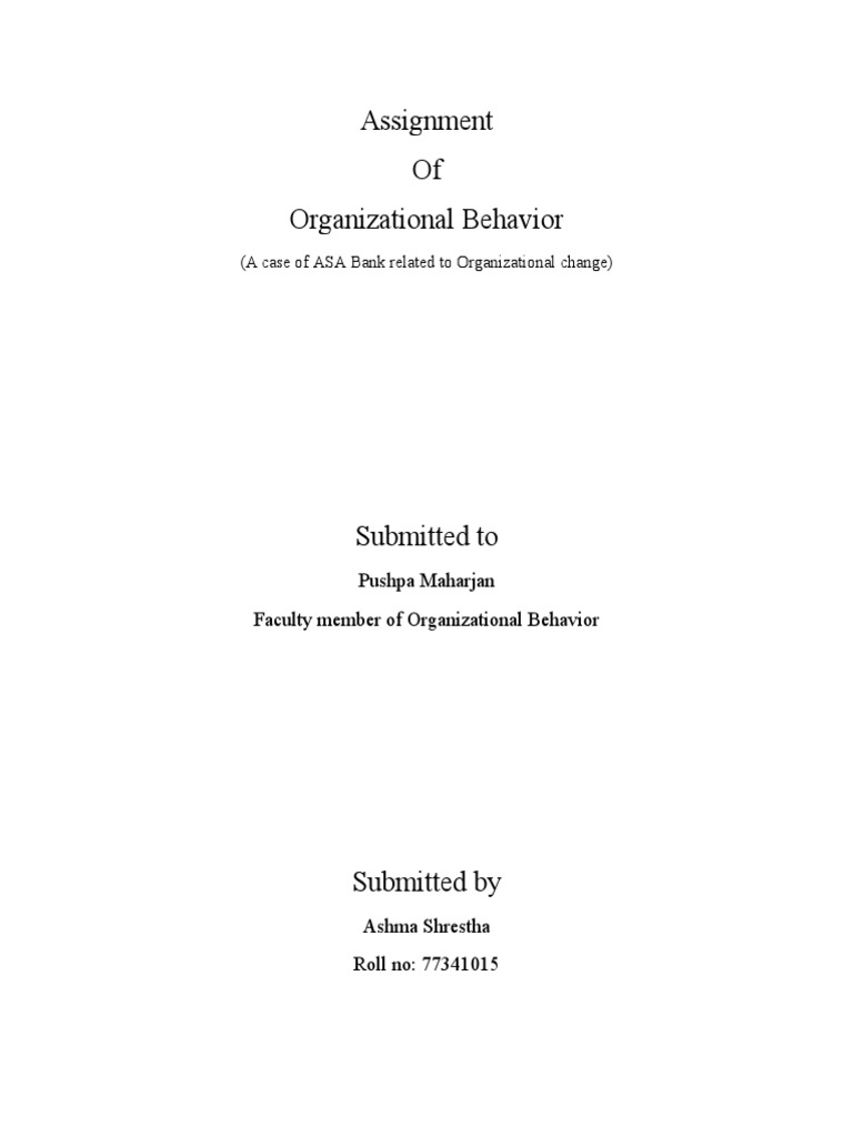 Ashma Shrestha Ob Case | PDF | Behavioural Sciences | Applied Psychology