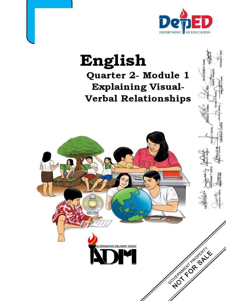 English: Quarter 2-Module 1 Explaining Visual - Verbal Relationships | PDF | Infographics | Part ...