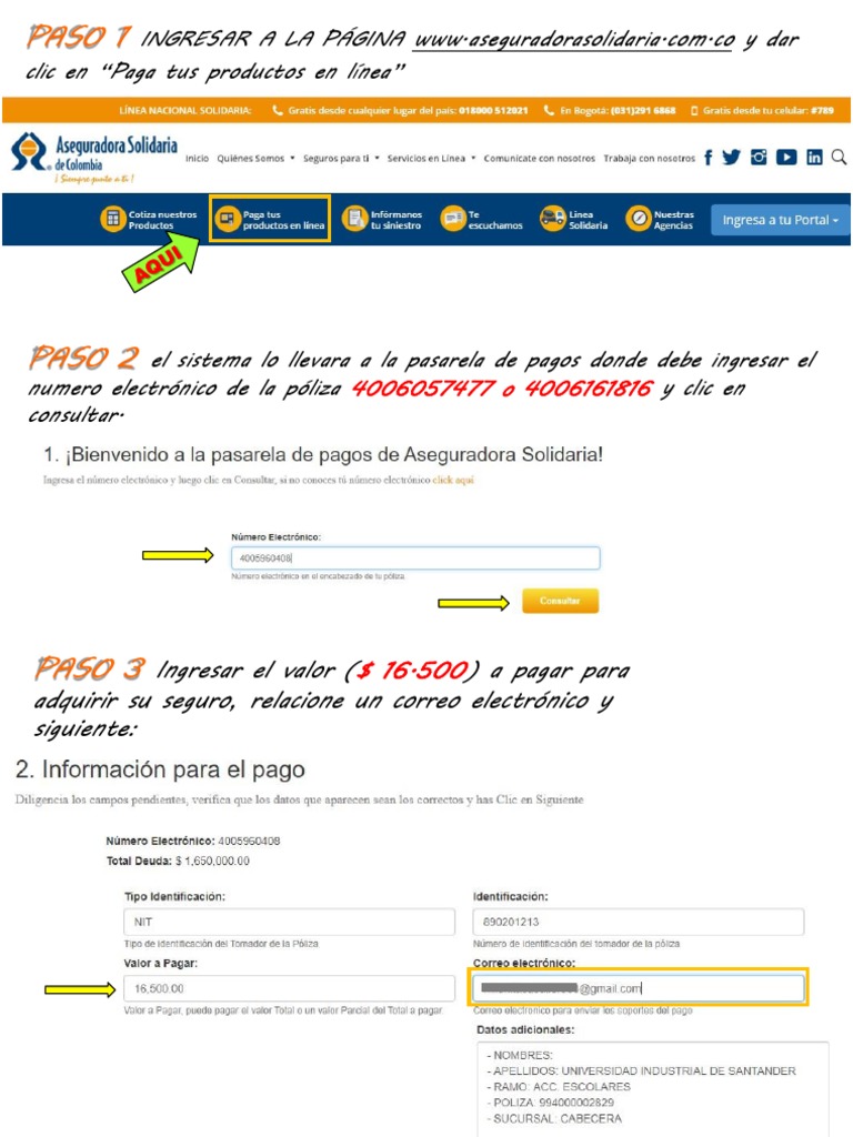 Pasarela de Pagos Uis Poliza Actualizado | PDF