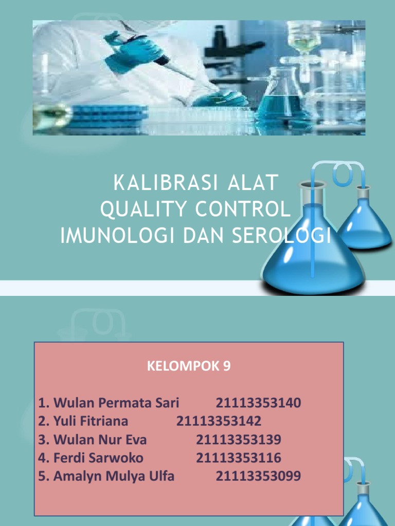 Kalibrasi Alat Dan QC Imser Kelompok 9 | PDF