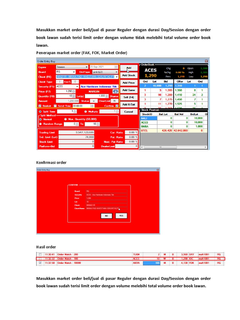 Contoh Screen Capture Pre Closing | PDF