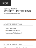 Science Feature Writing Powerpoint | PDF | Journalism | Science