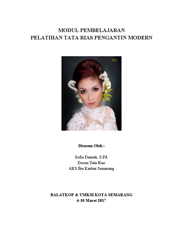 Modul Pelatihan Rias Pengantin | PDF