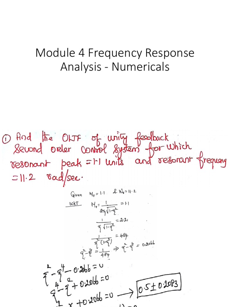 Module 4 Frequency Response Analysis - 2 | PDF