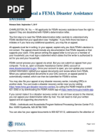 Fema Appeal Template 3 | PDF | Federal Emergency Management Agency ...