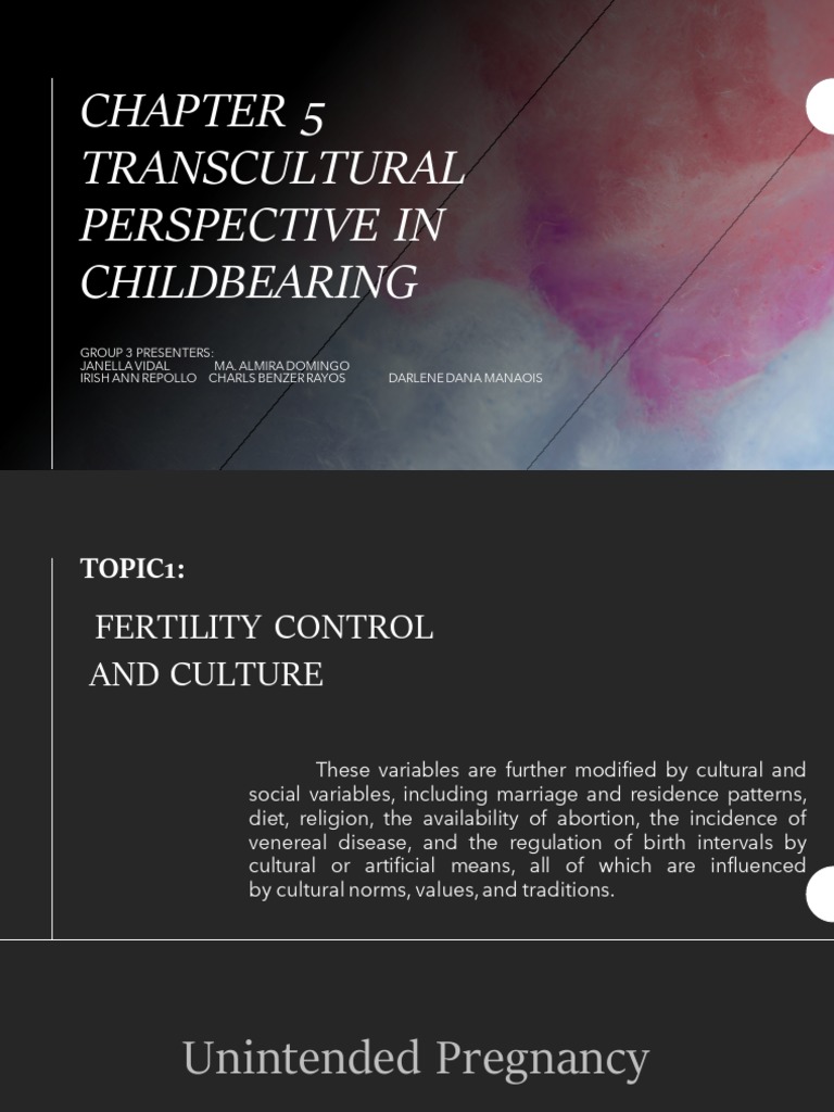 Transcultural Perspective in Childbearing | PDF | Pregnancy | Mother