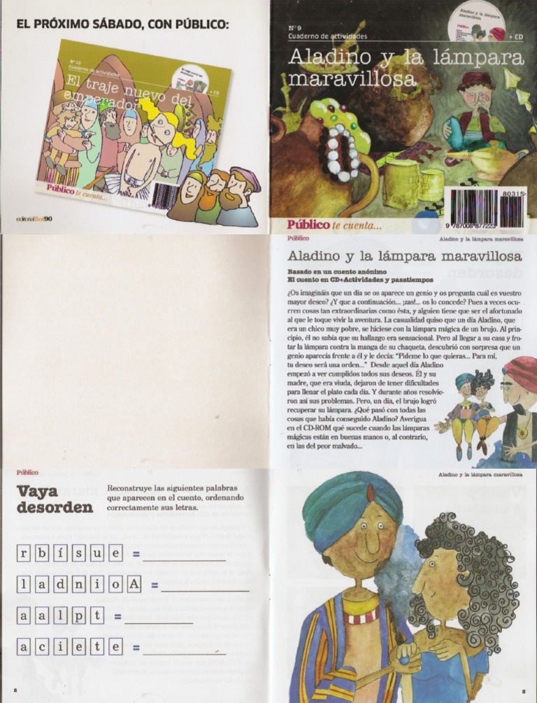 Aladino y La Lámpara Maravillosa | PDF