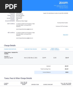 Zoom Invoicepdf | PDF | Invoice | Fee