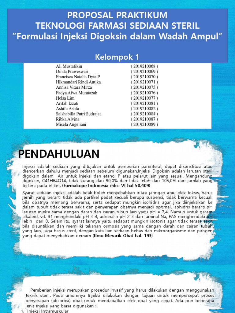 Injeksi Ampul Digoxin | PDF