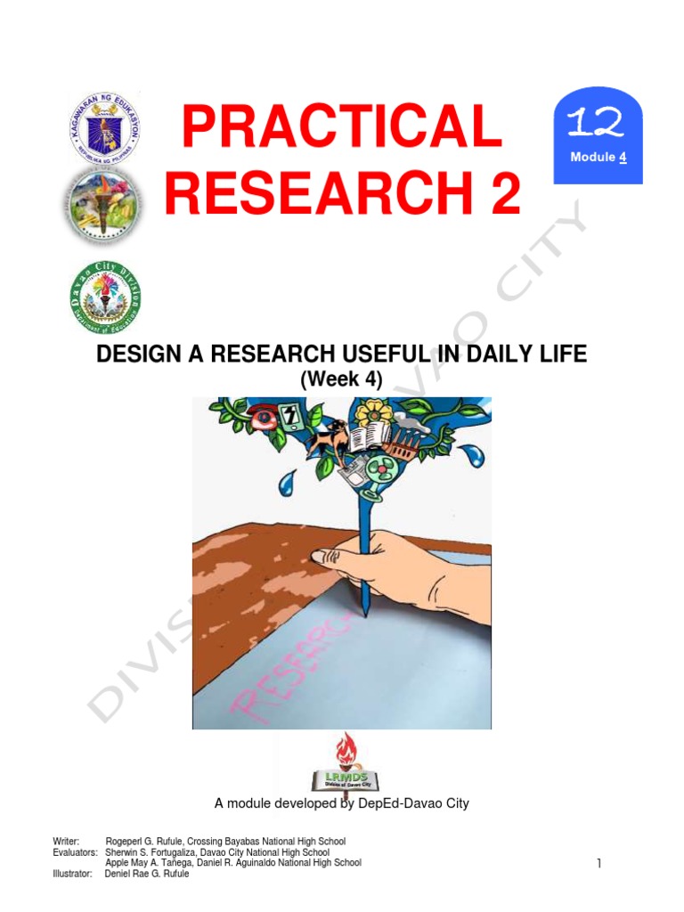 Q1 Practical Research 2 - Module 4-6 (W4) | PDF | Learning | English As ...