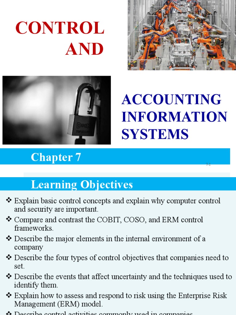 Control AND: Accounting Information Systems | PDF | Sarbanes–Oxley Act ...