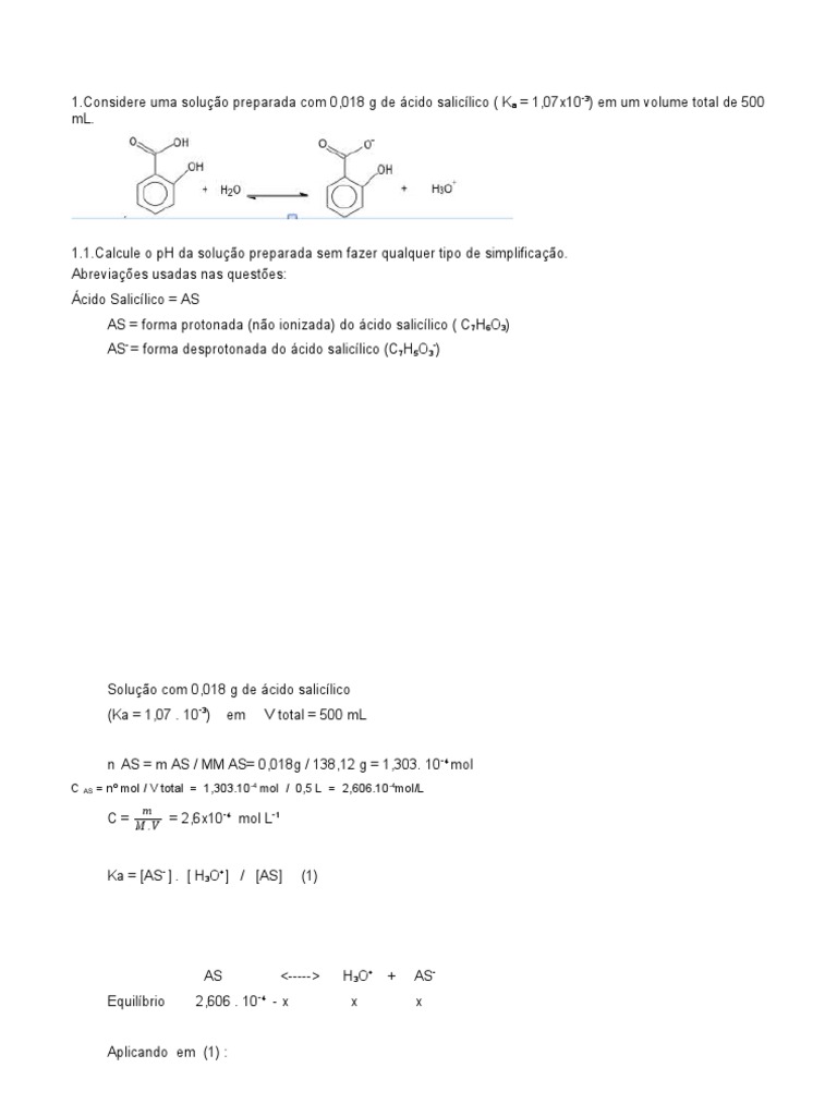 Prova Corrigida | PDF | Ph | Química