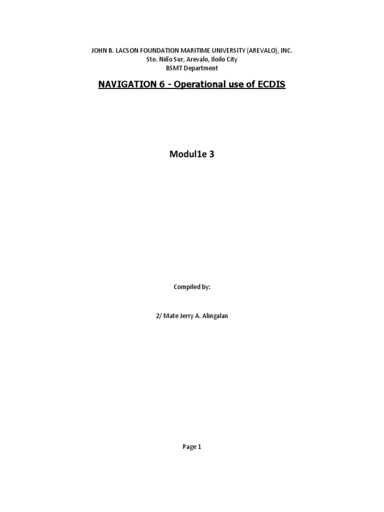 Nav.6 Ecdis Final | PDF | Dvd | Navigator