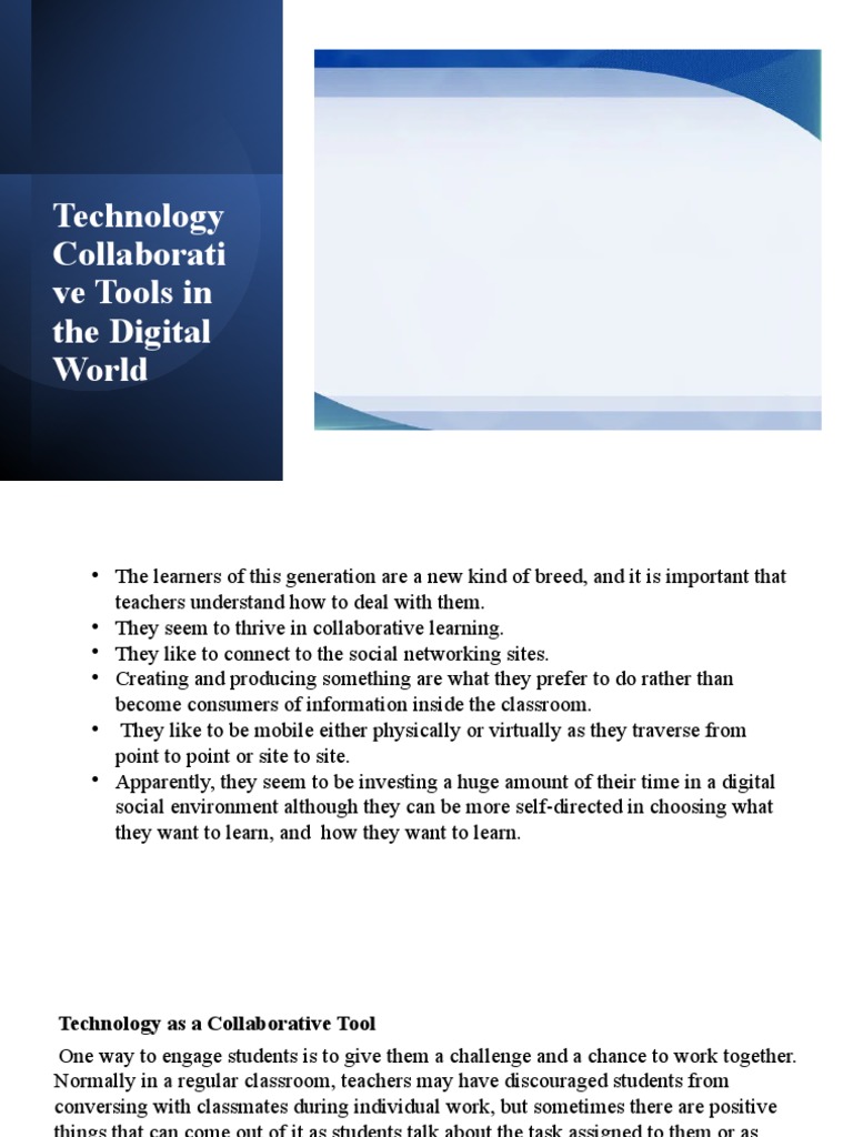 Technology Collaborative Tools | PDF | Blog | Collaboration