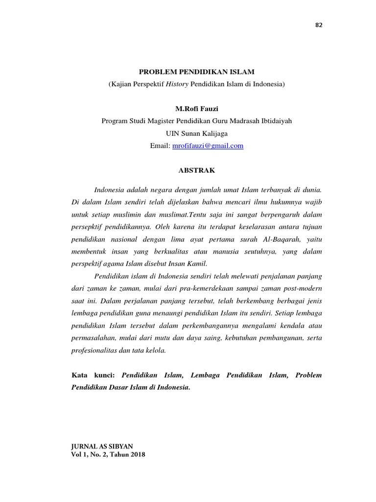 Problematika Pendidikan Islam | PDF | Agama & Spiritualitas