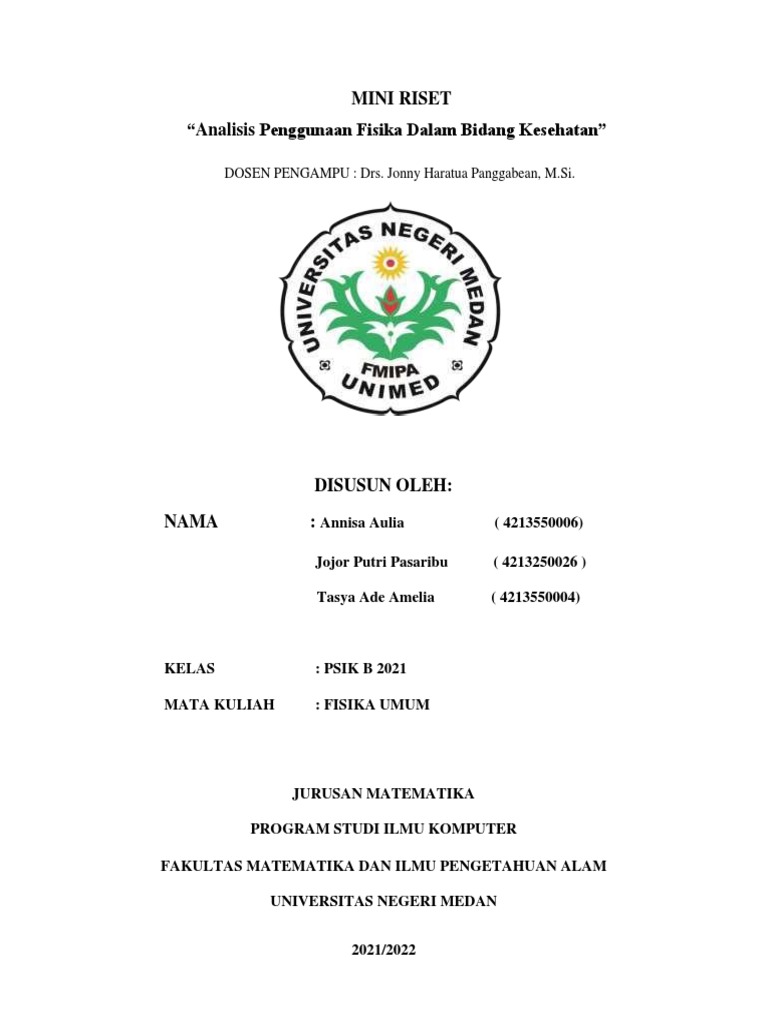 Mini Riset Fisika Umum - Kelompok 3 | PDF
