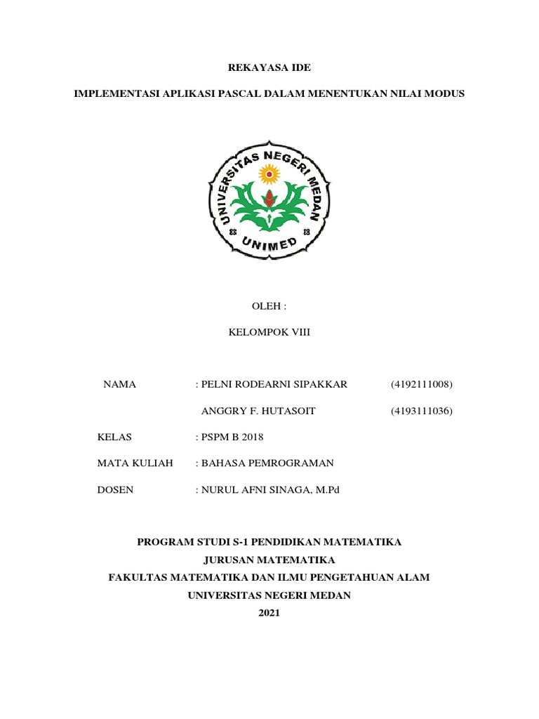 Rekayasa Ide Bahasa Pemrograman Kelompok Viii | PDF