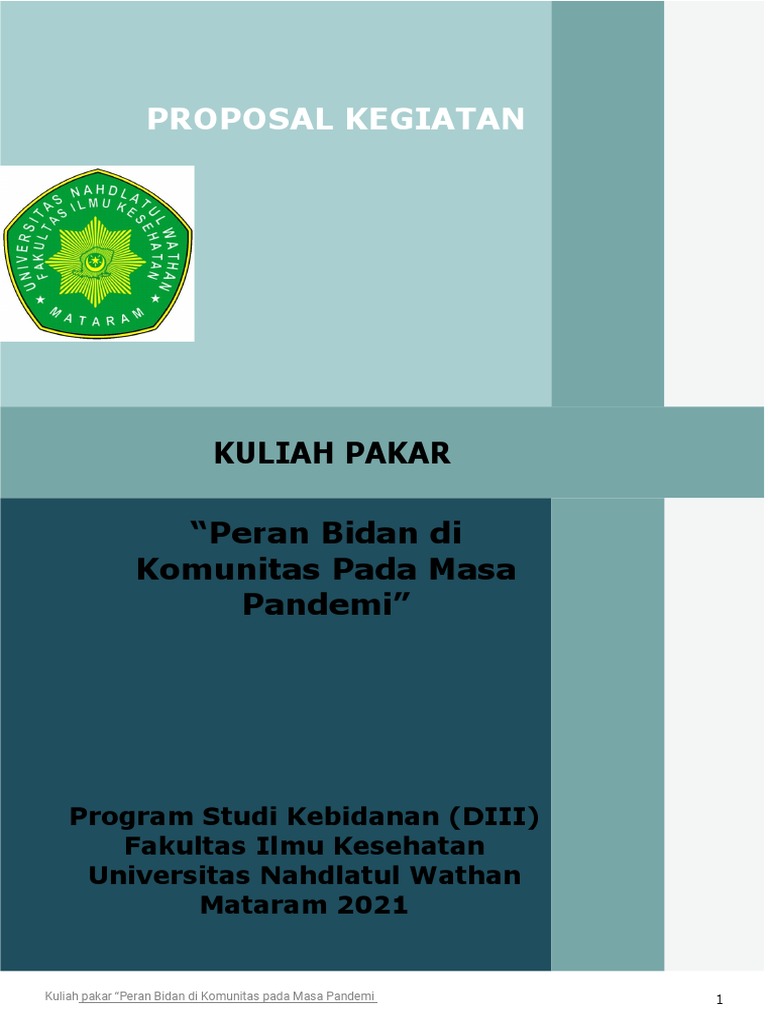 Proposal Kuliah Pakar 2021 | PDF