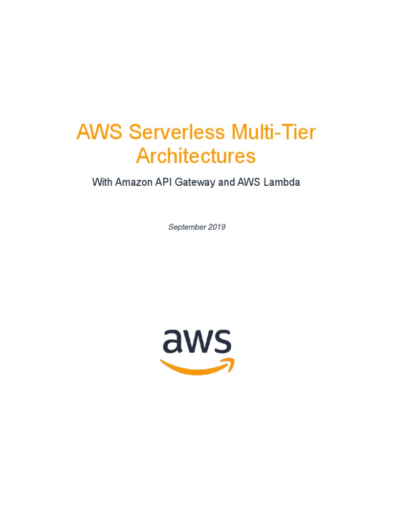 AWS Serverless Multi-Tier Architectures | PDF | Amazon Web Services | Databases
