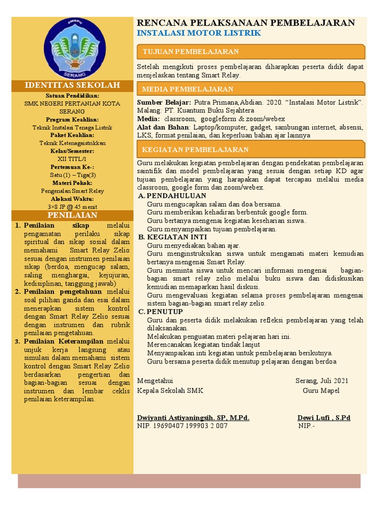 RPP Iml Kelas Xii | PDF