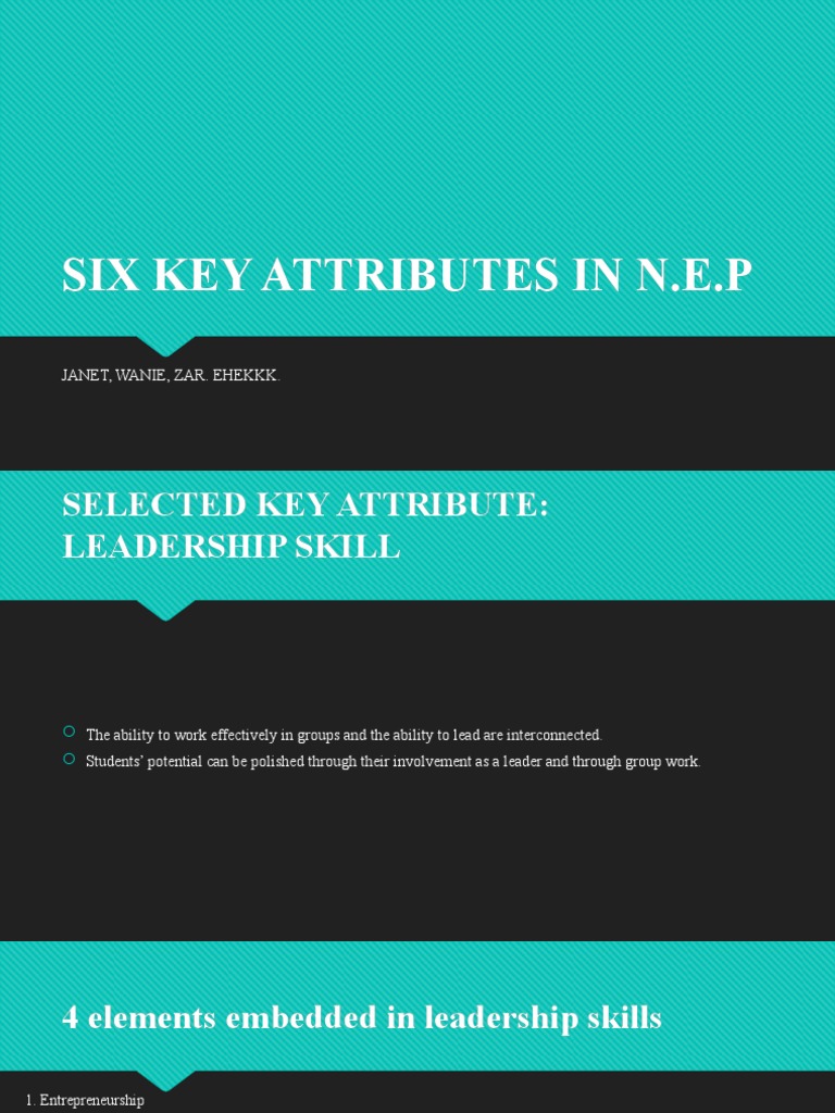 Six Key Attributes | PDF