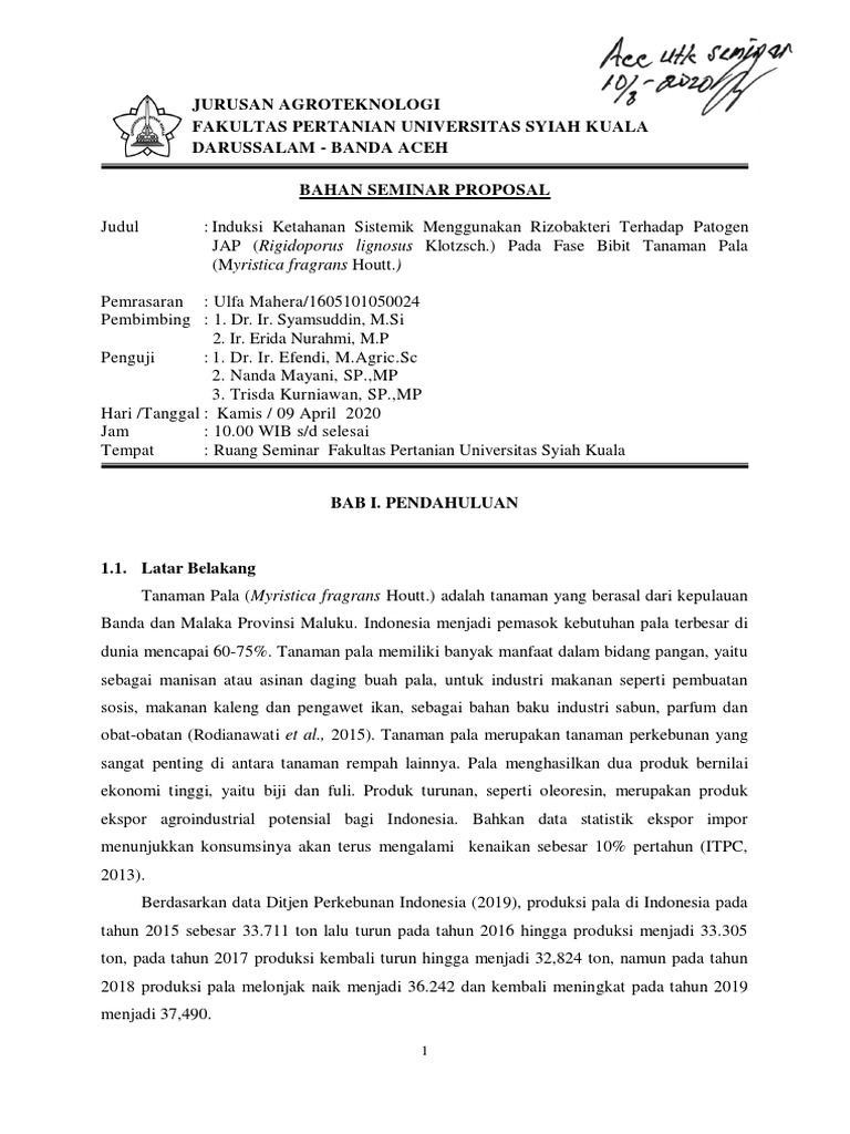 Bahan Proposal Ulfa Mahera | PDF