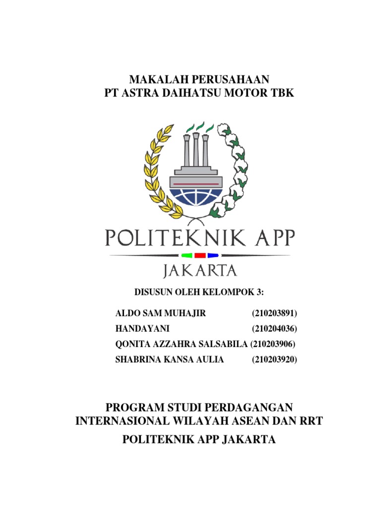 Makalah Profil Perusahaan - Kel.3 - Pi1a-Dikonversi | PDF