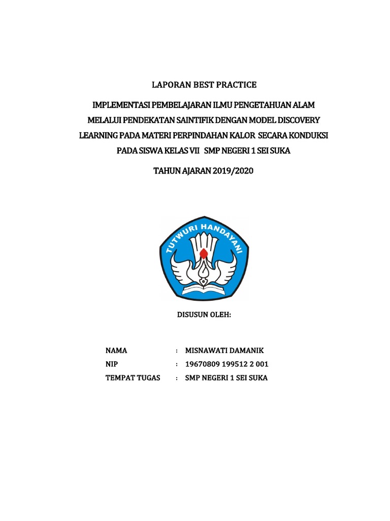 LAPORAN BEST PRACTICE Misnawati | PDF | Karier & Perkembangan