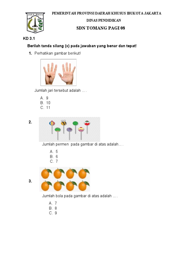 Soal Pas MTK | PDF | Metode & Bahan Ajar | Griya & Taman