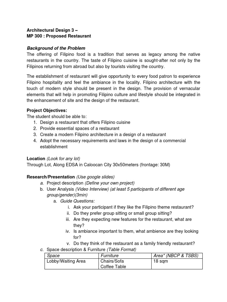 Modern Filipino Restaurant Design | PDF | Restaurants | Philippines