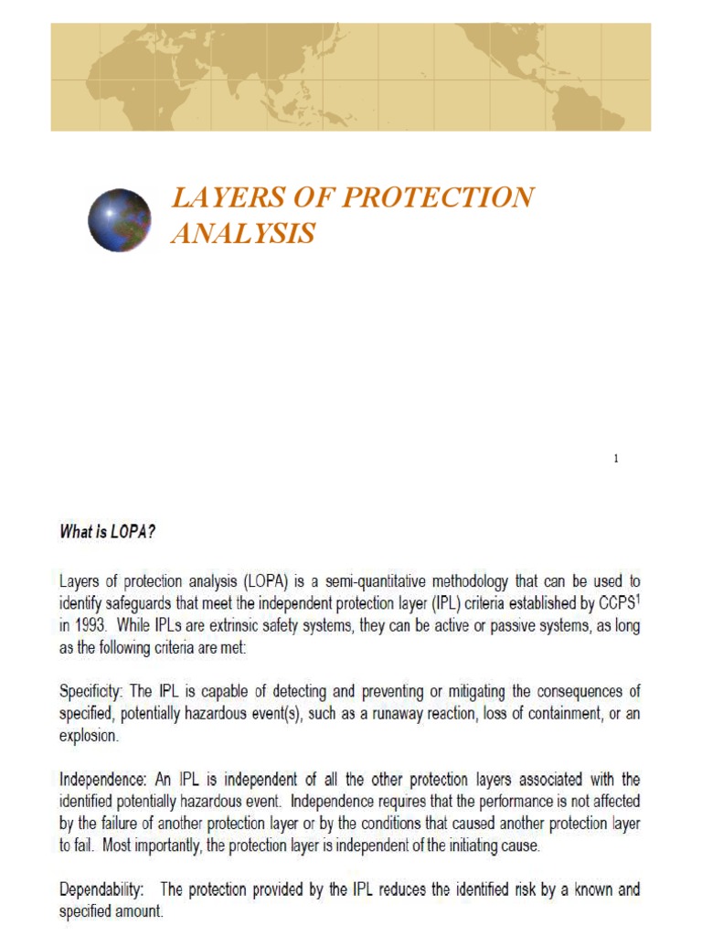 Layers of Protection Analysis | PDF | Risk | Emergency Management