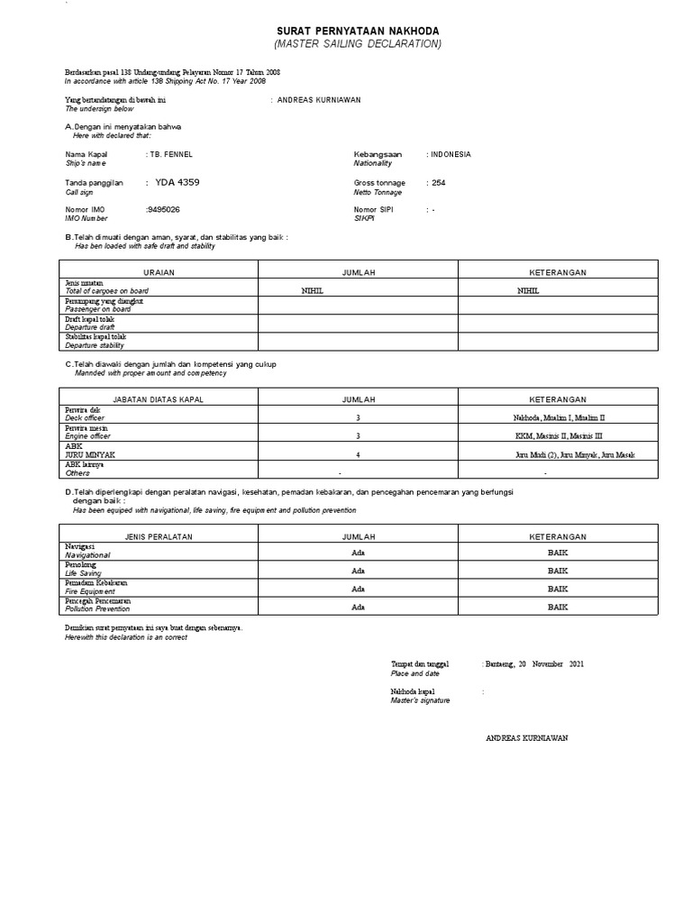 Master Sailing-Dikonversi | PDF