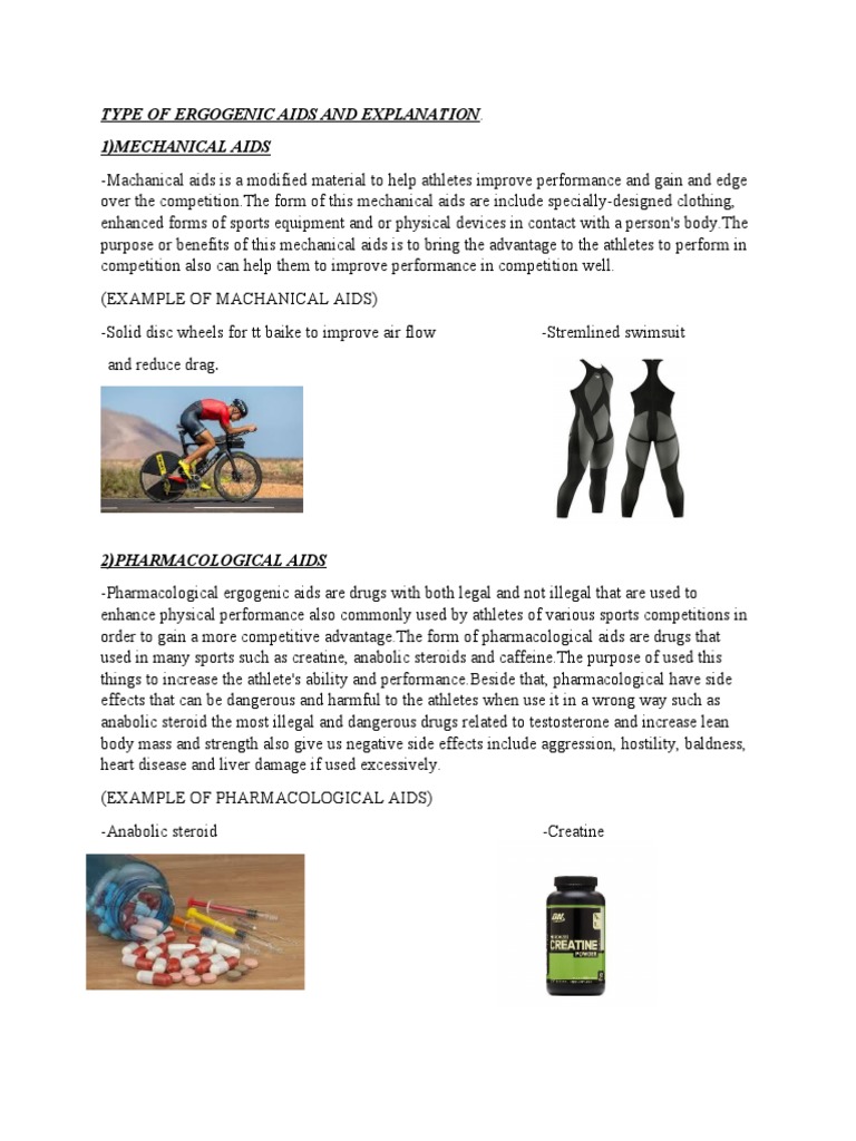 Types and Examples of Ergogenic Aids | PDF | Blood | Doping In Sport