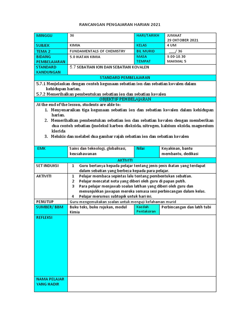 5.7 Sebatian Ion Dan Sebatian Kovalen | PDF | Seni | Sains & Matematika