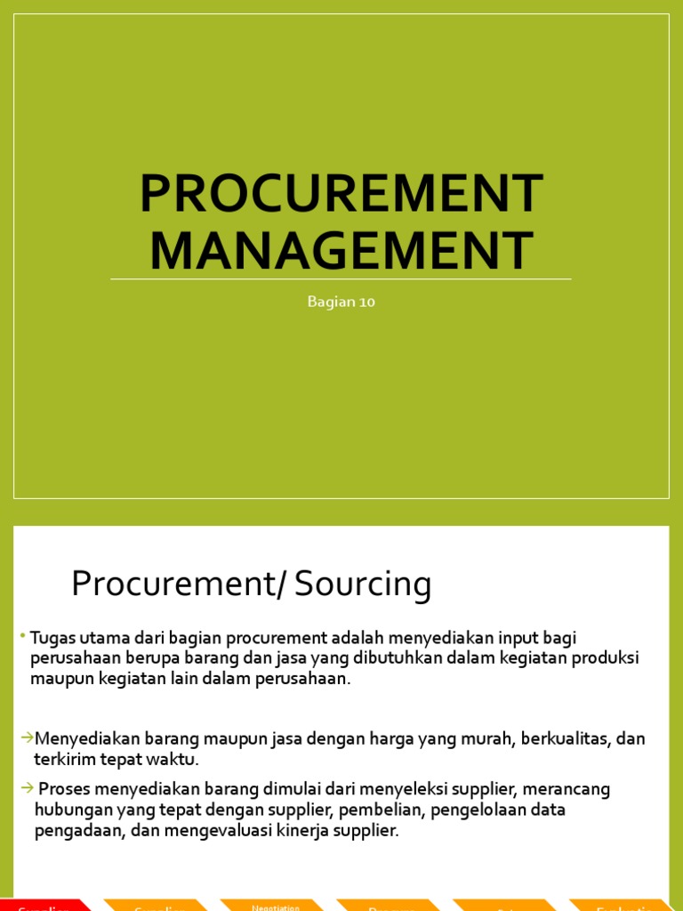 Procurement Management | PDF