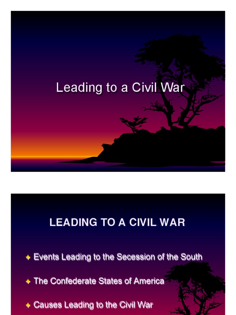 Leading To A Civil War | PDF | Travel