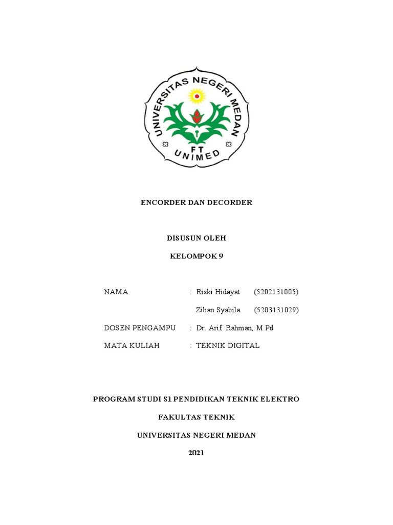Teknik Digital: Encoder & Decoder | PDF | Komputer