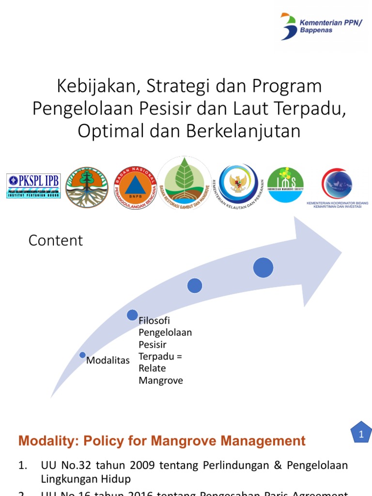 Kebijakan, Strategi Dan Program Pengelolaan Pesisir Dan Laut Terpadu ...