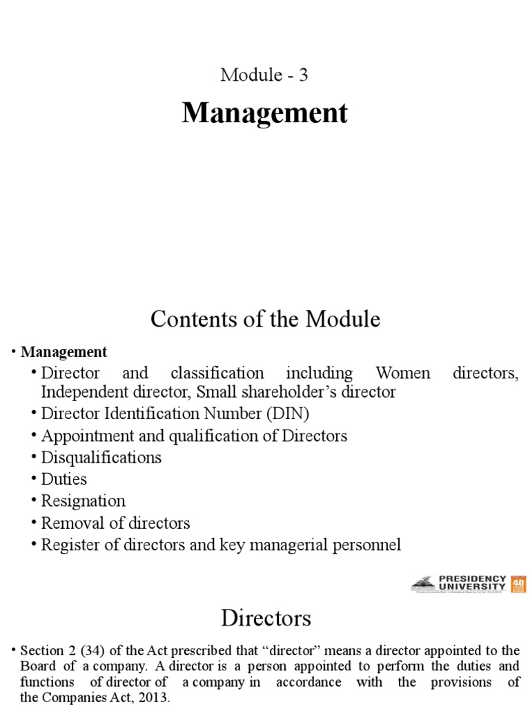 Understanding Company Directors' Roles | PDF | Identity Document ...
