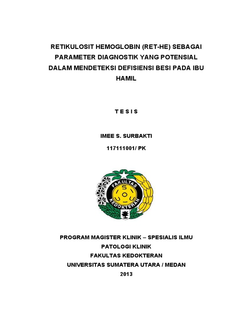Retikulosit Hemoglobin (Ret-He) Sebagai Parameter Diagnostik Yang ...
