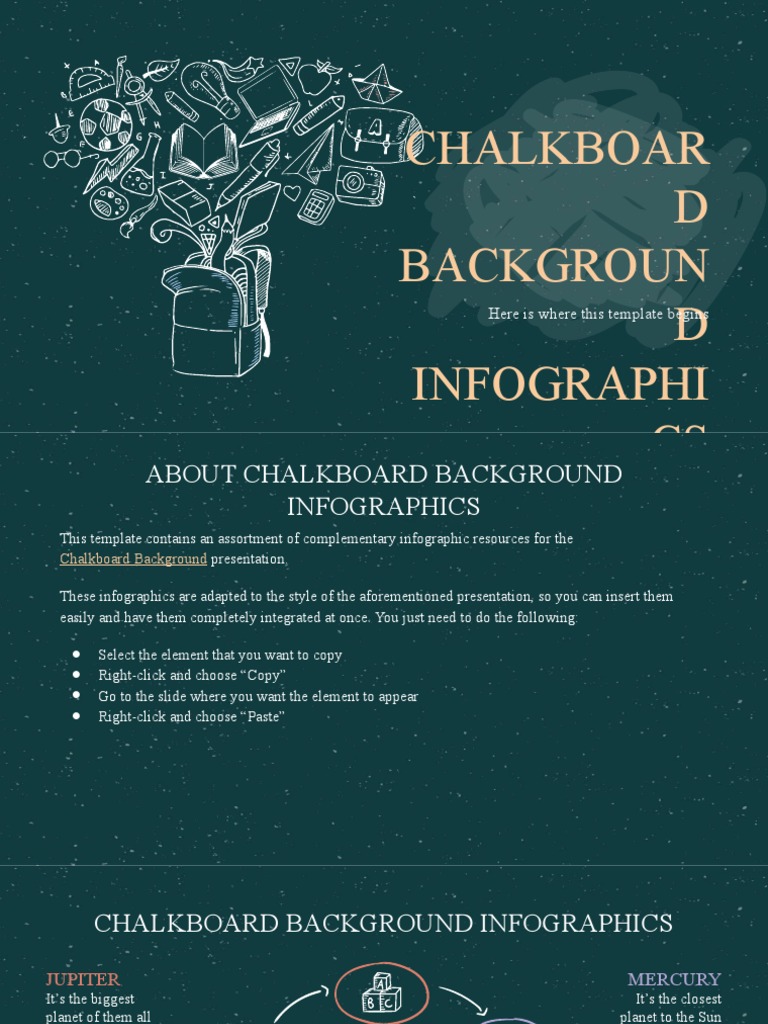 Chalkboar D Backgroun D Infographi CS: Here Is Where This Template ...